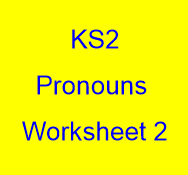 KS2 Pronouns worksheet 2 - The Study Library