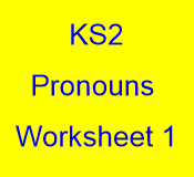 KS2 Pronouns worksheet 1 - The Study Library