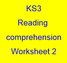KS3 Reading comprehension worksheet 2 - The Study Library